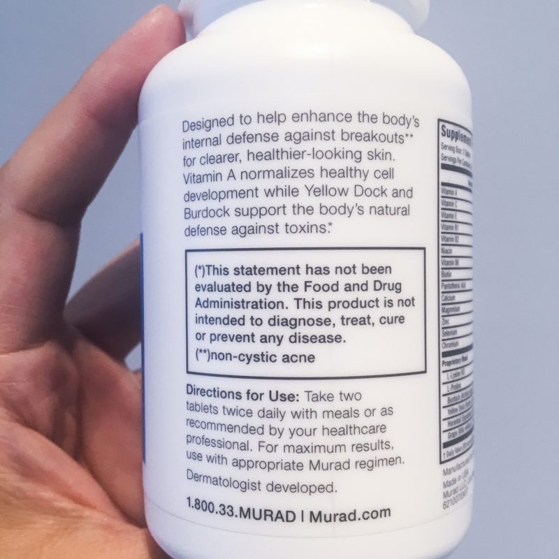 Murad Pure Skin Clarifying Dietary Supplement - Bellyrubz Beauty